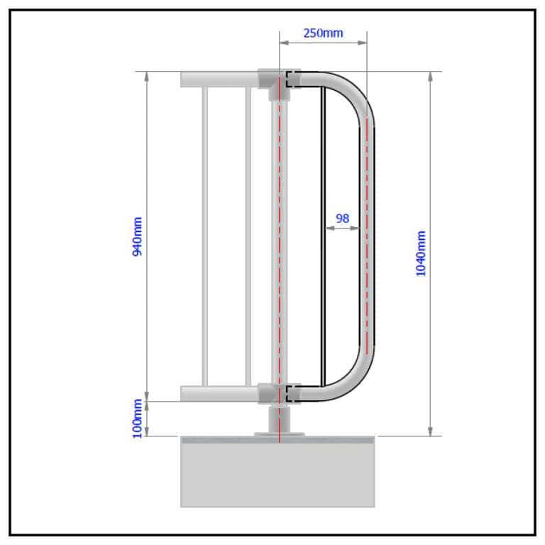 Balustrade Panel - End Panel - Advantage Industries