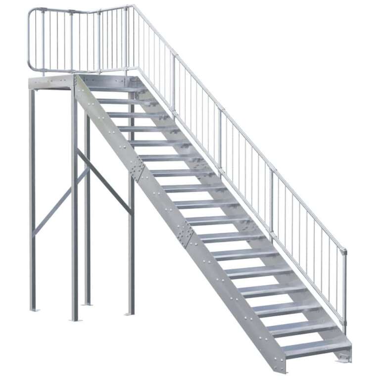 EasyStair - Prefab Flat-packed Steel Staircase - Advantage Industries